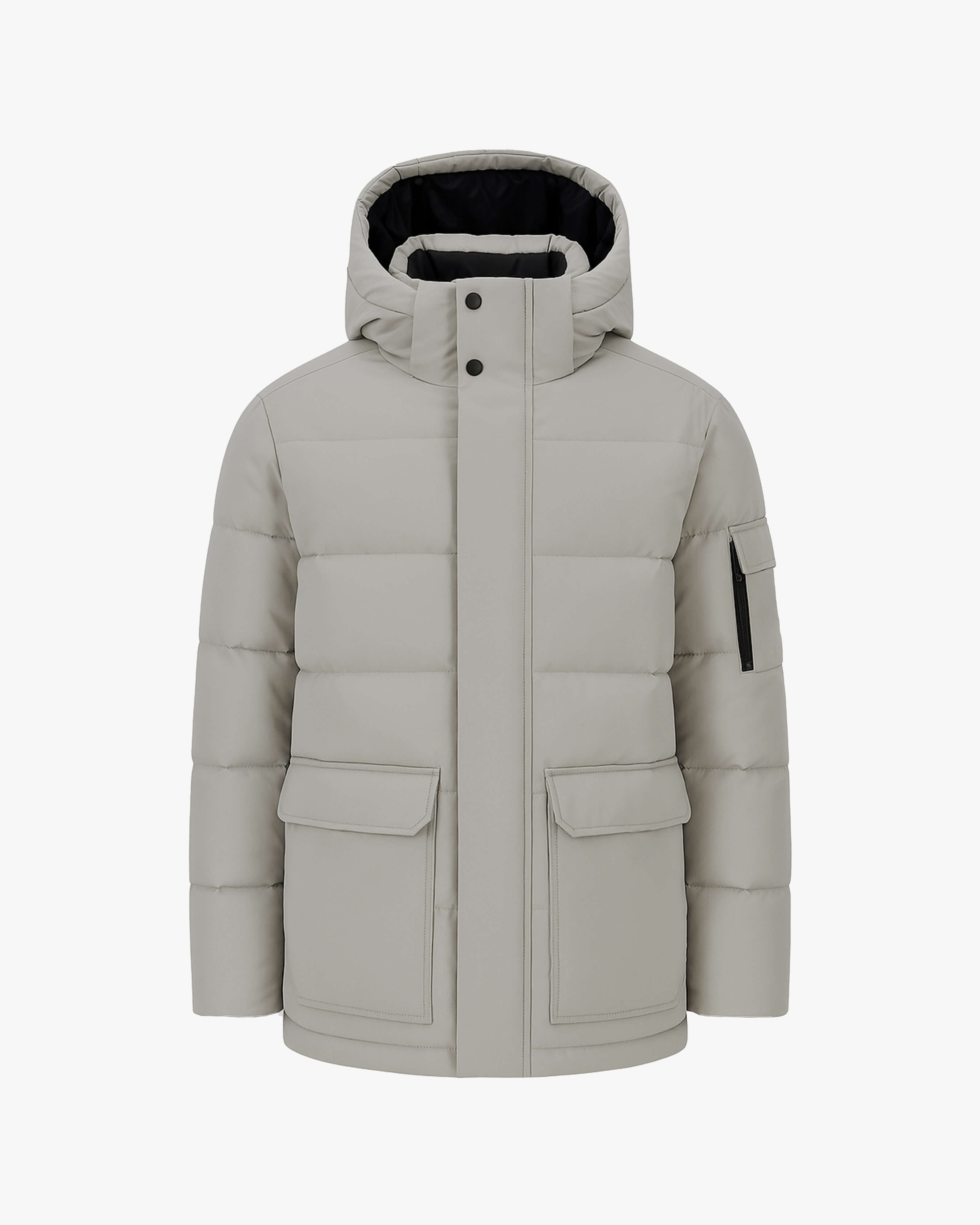 ALEXANDER | Hooded Recycled Down Winter Jacket – Quartz Co. Designed in ...